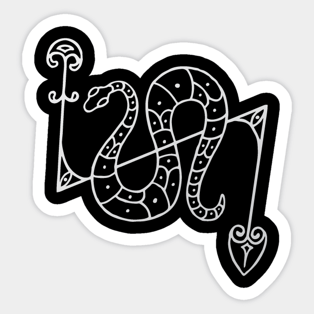Pictish Serpent & Z-Rod - Pictish - Sticker | TeePublic