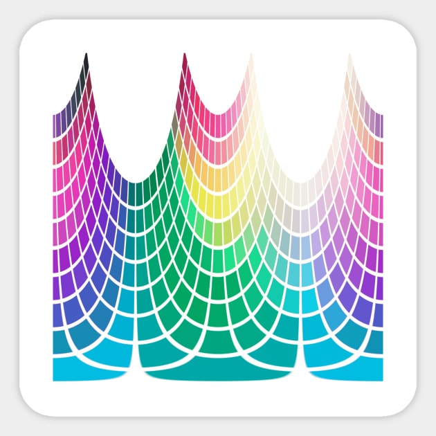 Color Wheel Schemes Rainbow - Rainbow Print - Sticker | TeePublic