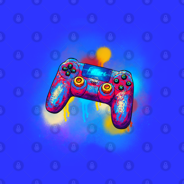 Joystick controller futuristic color - Joystick - Pin | TeePublic
