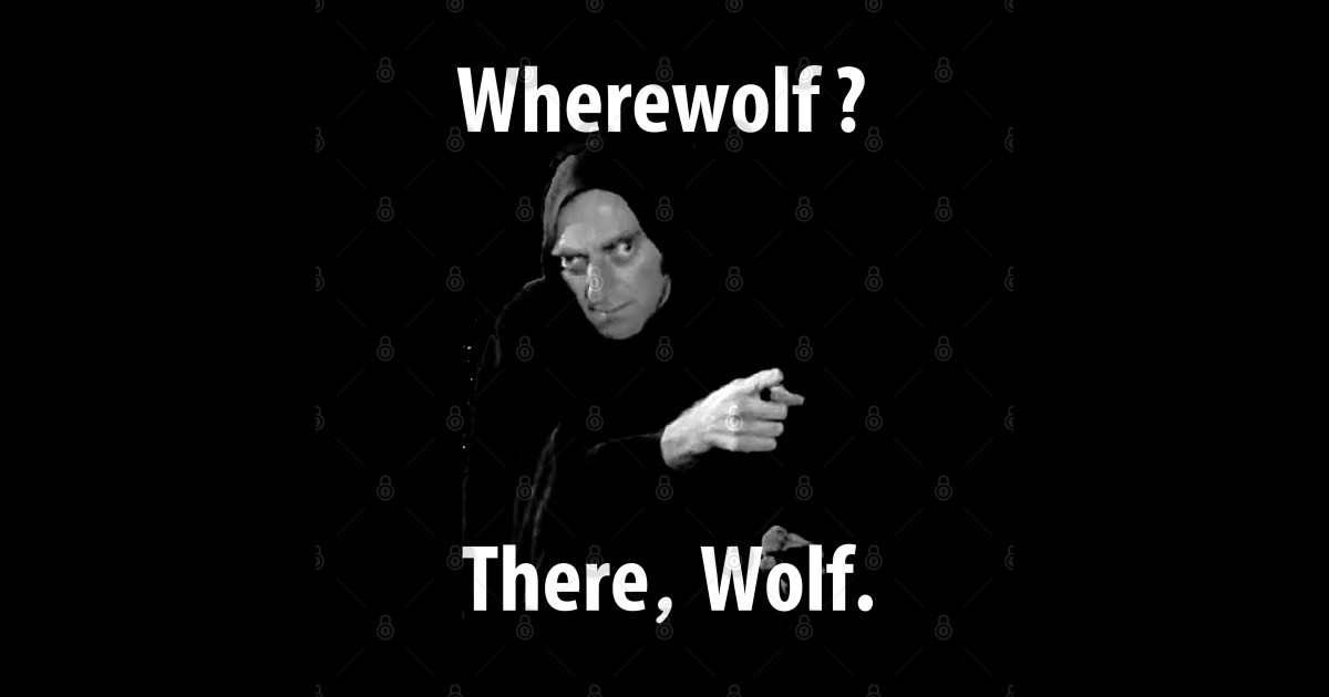 Werewolf? There Wolf - Young Frankenstein - Sticker | TeePublic