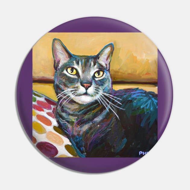 Cy Twombly the Adorable Cat - Cy Twombly - Pin | TeePublic