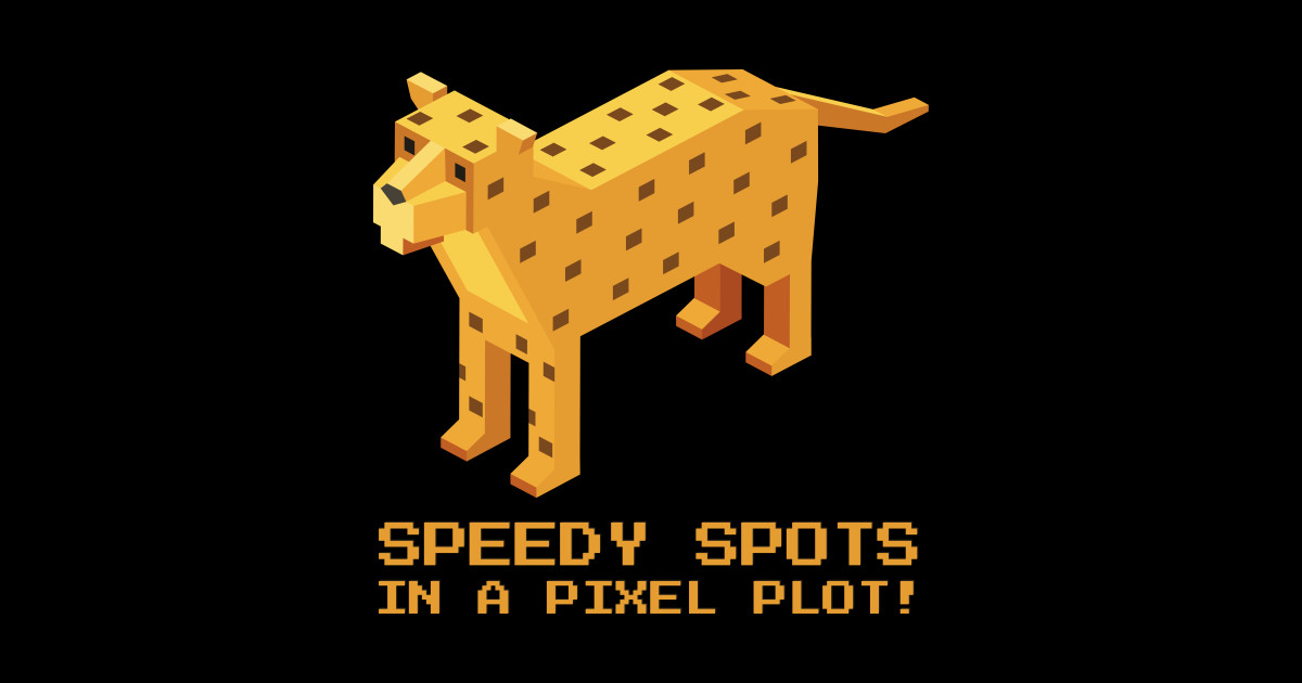Pixel Cheetah Dash - Speedy Spots in a Pixel Plot - Cheetah - Posters ...