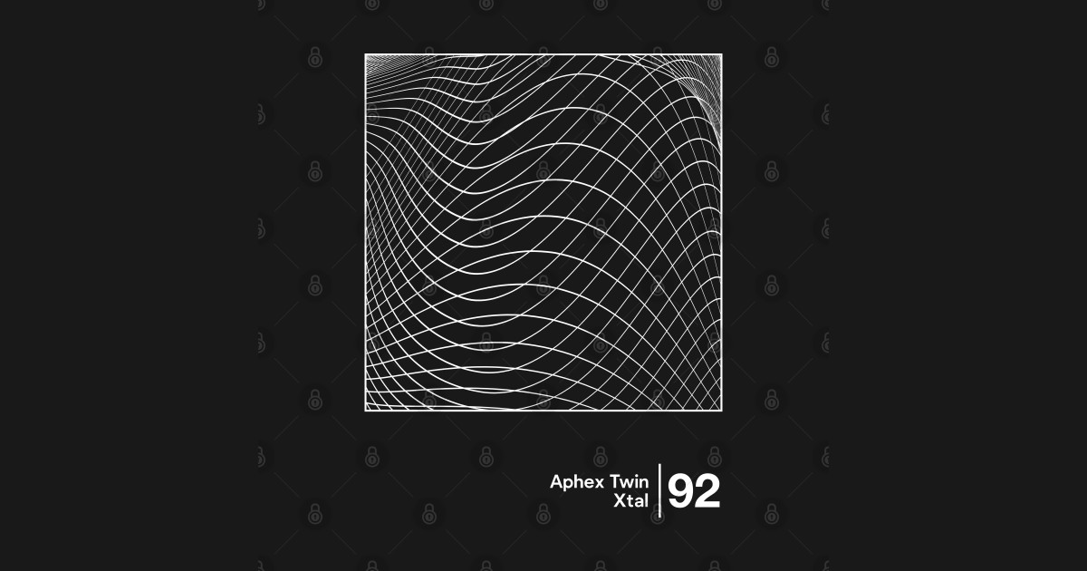 Aphex Twin - Xtal / Minimalist Style Graphic Design - Aphex Twin - T ...