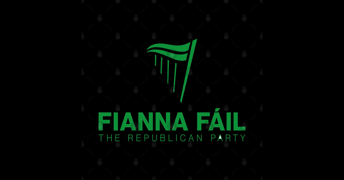 Fianna Fáil Logo - Fianna Fil Logo - Sticker | TeePublic