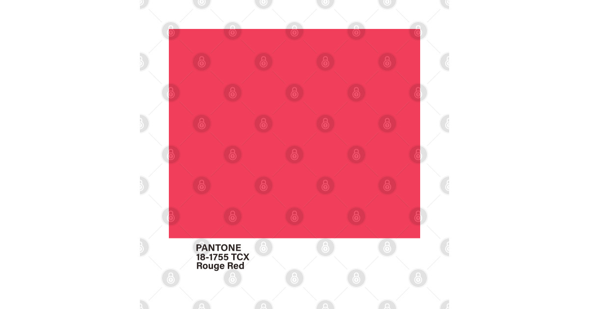 pantone 18-1755 TCX Rouge Red - Pantone Color - T-Shirt | TeePublic