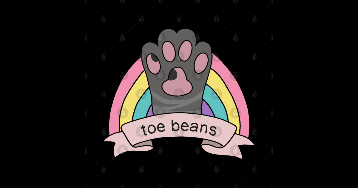 Toe Beans - Toe Beans - Sticker | TeePublic