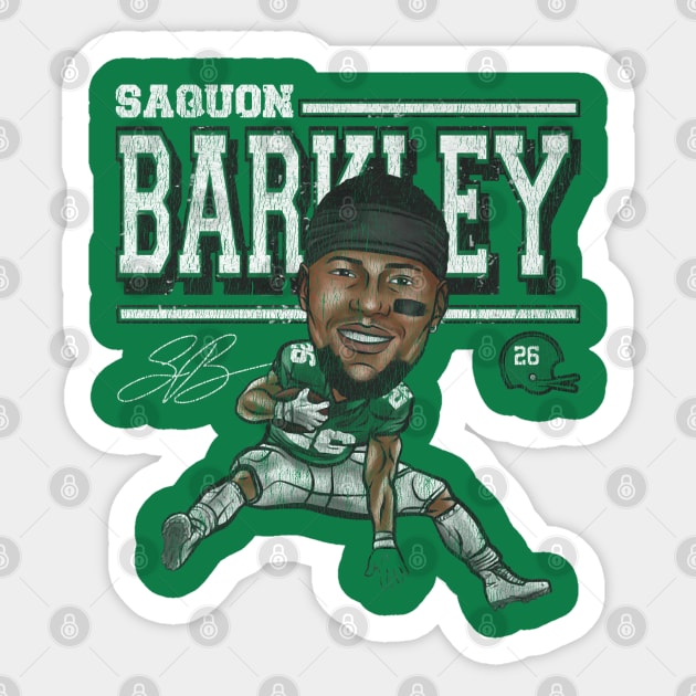 Saquon Barkley Cartoon - Saquon Barkley - Sticker | TeePublic