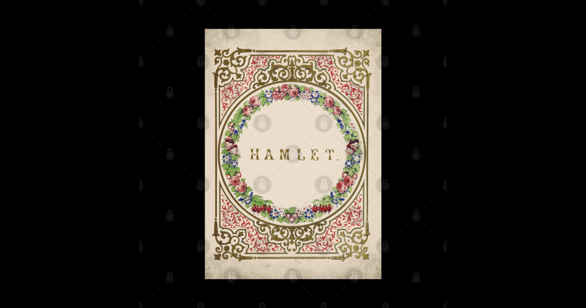 Old Book Cover - Hamlet - Shakespeare, - Hamlet - Sticker | TeePublic