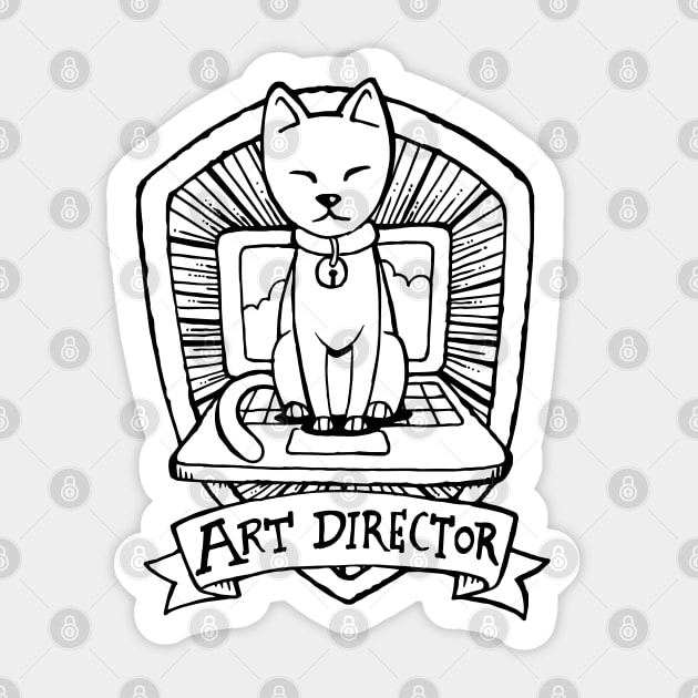 Personal Art Director - Cat - Sticker | TeePublic