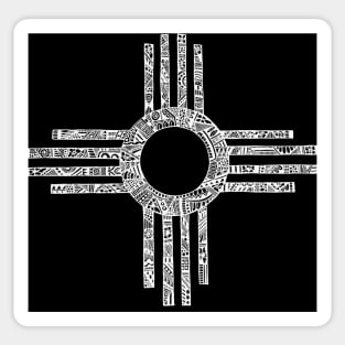 zia symbol black and white