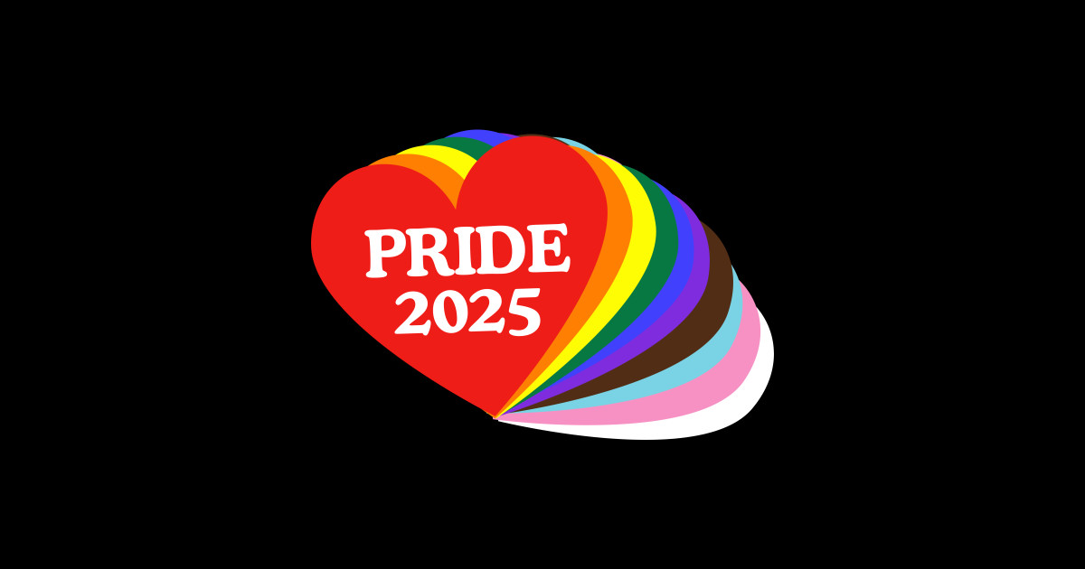PRIDE 2025 Progress Heart – Inclusive Rainbow Love - Pride 2025 ...