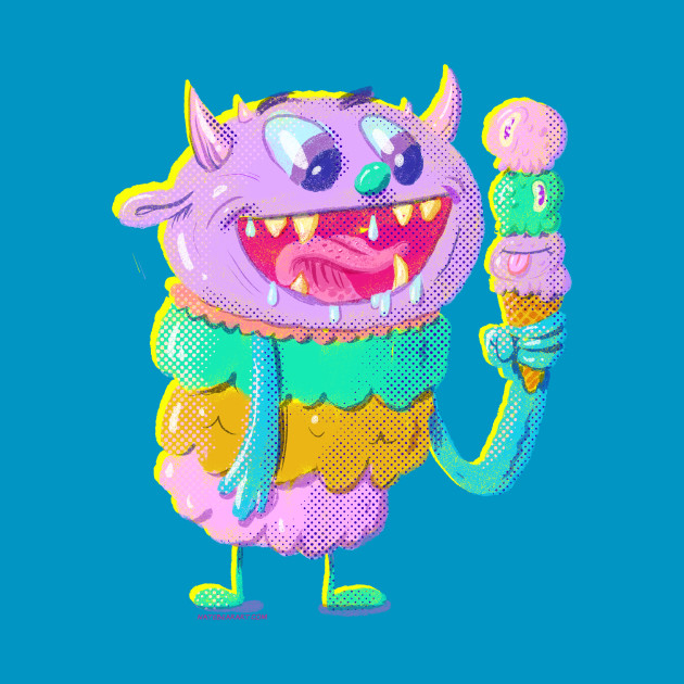 Ice Cream Monster - Ice Cream Monster - T-Shirt | TeePublic