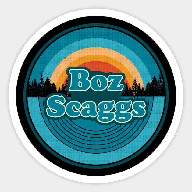 boz scaggs circle - Boz Scaggs - Sticker | TeePublic