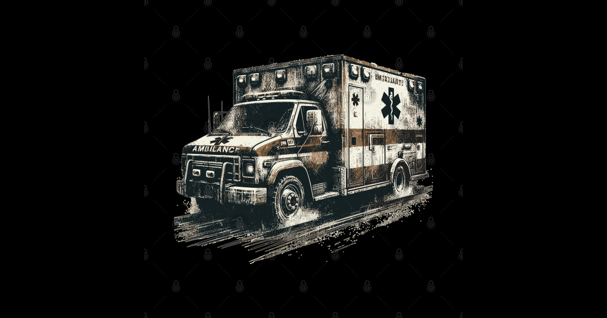 Ambulance - Ambulance - Sticker | TeePublic