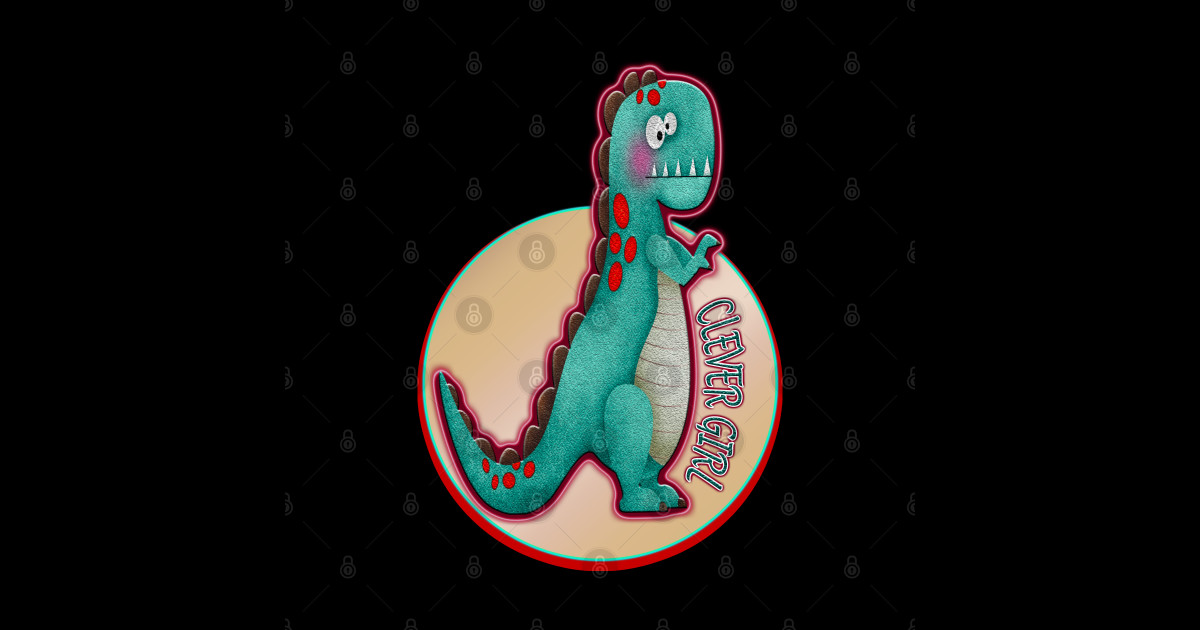 Clever Girls Dinosaur - Clever Girls - Sticker | TeePublic