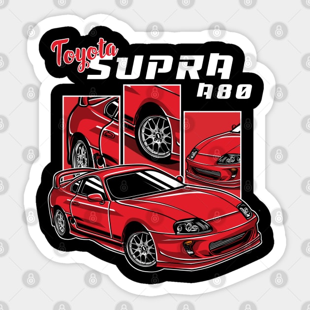 Toyota Supra - Toyota Supra - Sticker | TeePublic