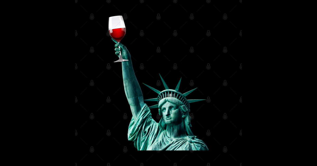 Liberty of drinking - Statue Of Liberty - Sticker | TeePublic