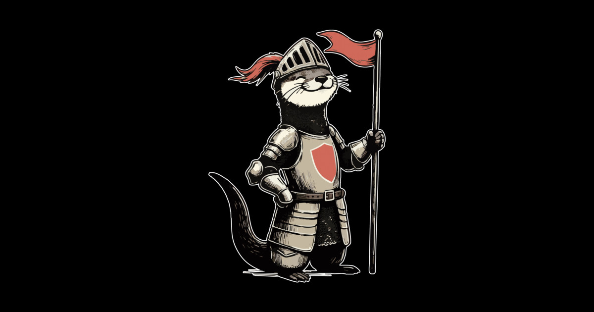 Otter Knight - Otter Knight - Sticker | TeePublic