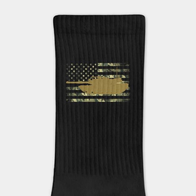 M1 Abrams Military Battle Tank Camo American Flag - Military Battle ...