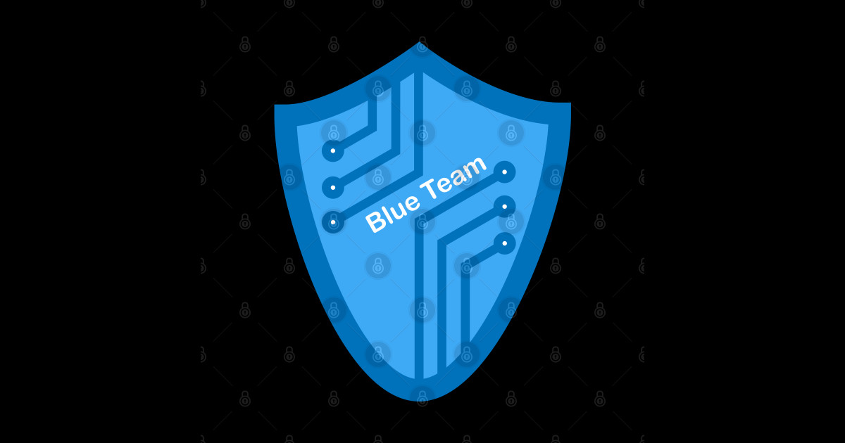 Cybersecurity Blue Team Shield Circuits Gamification Logo - Cyber ...