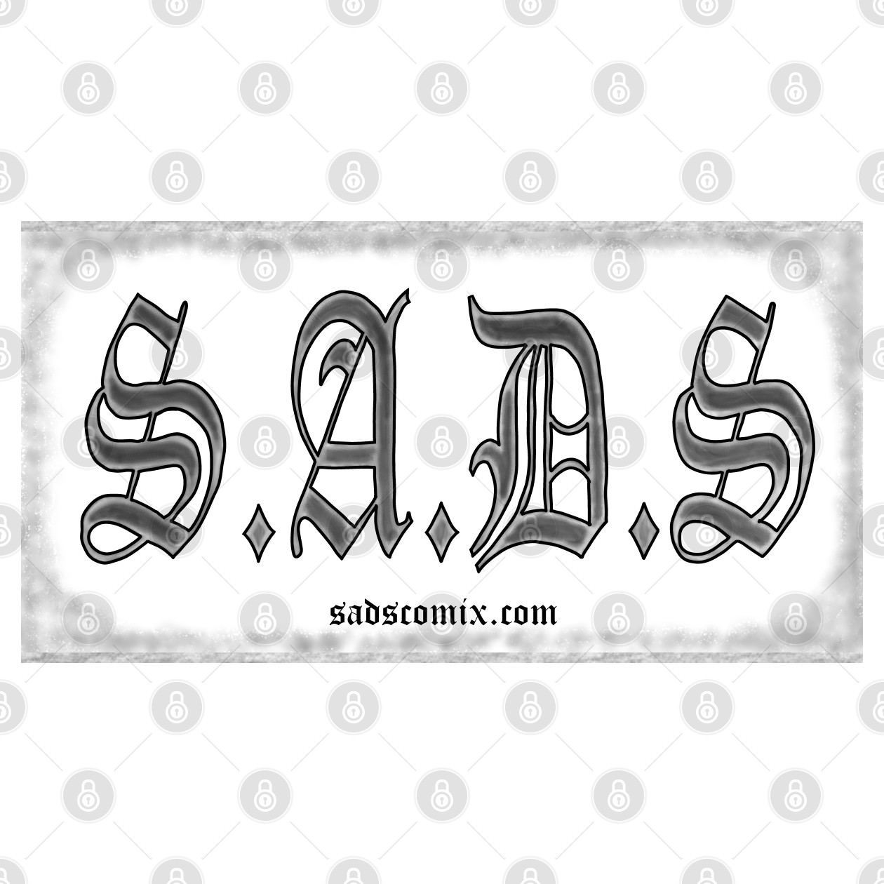 SADS Logo - Black And Grey - T-Shirt | TeePublic