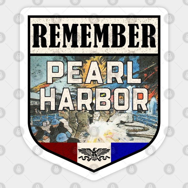 Remember Pearl Harbor World War II WW2 Hawaii - Remember - Sticker ...