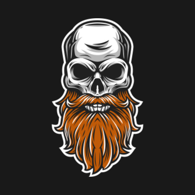 Beard Skull - Beard - T-Shirt | TeePublic