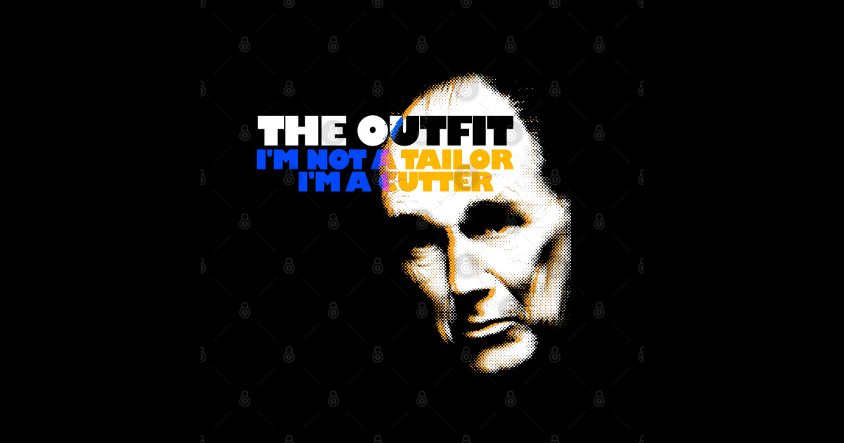 the outfit movie 2022 scissors and British gangster film graphic design ...