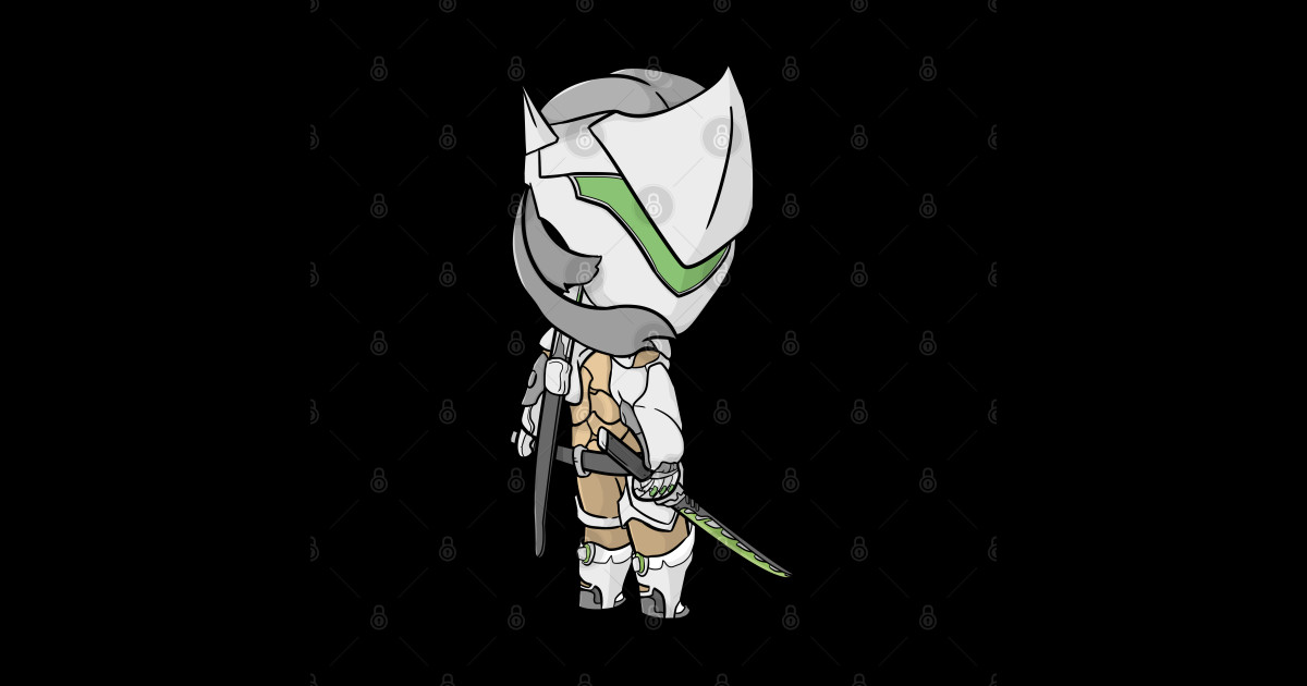 Genji Overwatch Chibi - Overwatch - Sticker | TeePublic