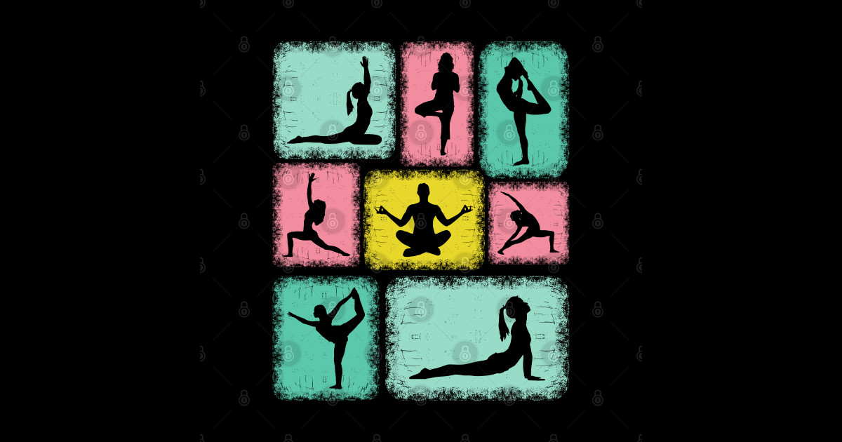 Namaste Chakra Meditation Poses In Yoga - Yoga - Posters and Art Prints ...