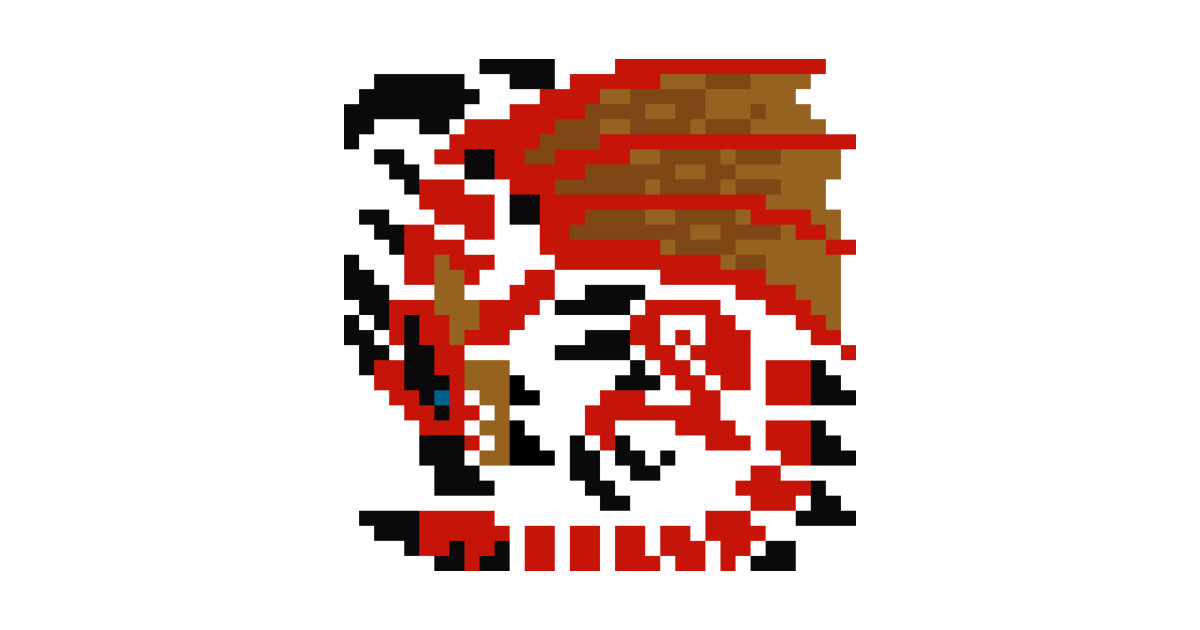 Monster Hunter Rathalos Pixel Art - Monster Hunter - T-Shirt | TeePublic