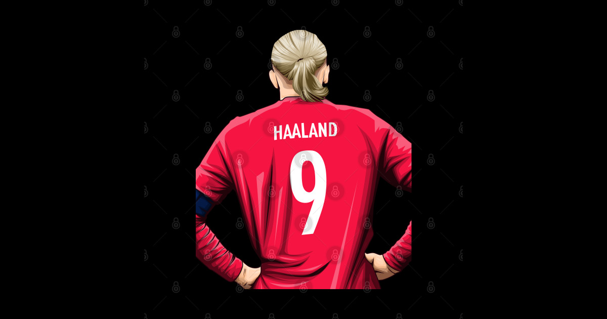 Erling Haaland - Soccer Player - Sticker | TeePublic