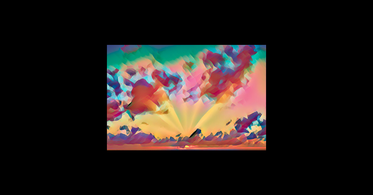 Sunrise abstract art print - Sunrise - Posters and Art Prints | TeePublic