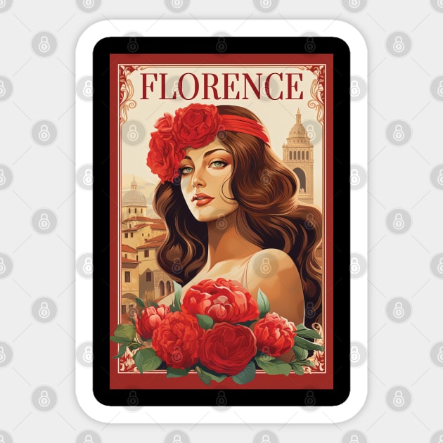 Florence, Italy, Poster - Florence - Sticker | TeePublic