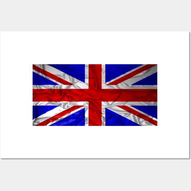 Wrinkled Union Jack Flag - Flag - Posters and Art Prints | TeePublic