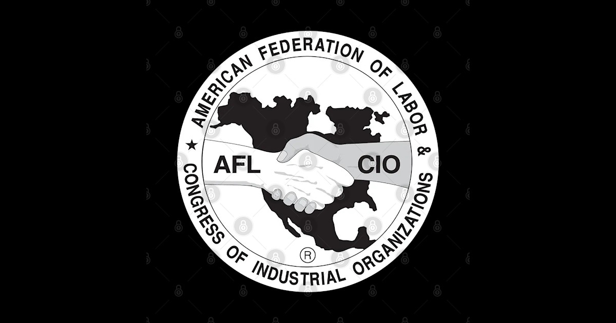 AFL CIO union logo - Afl Cio - Sticker | TeePublic