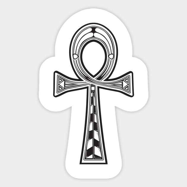 Decorative ankh design - Ankh - Sticker | TeePublic