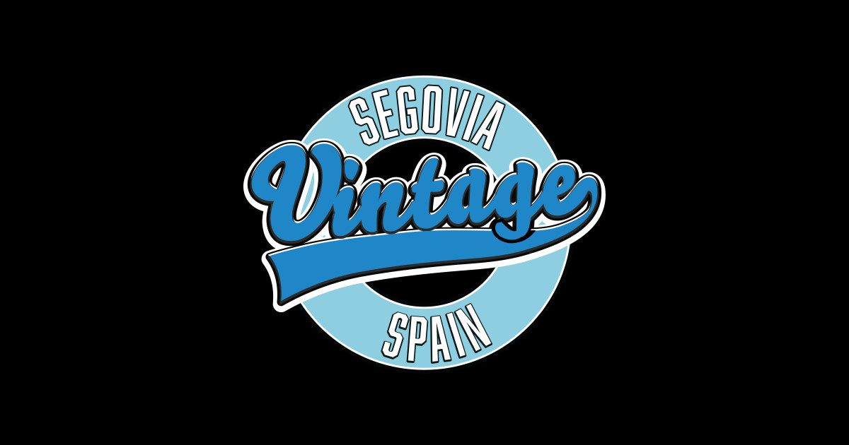 Segovia spain retro style logo - Segovia Spain - Magnet | TeePublic