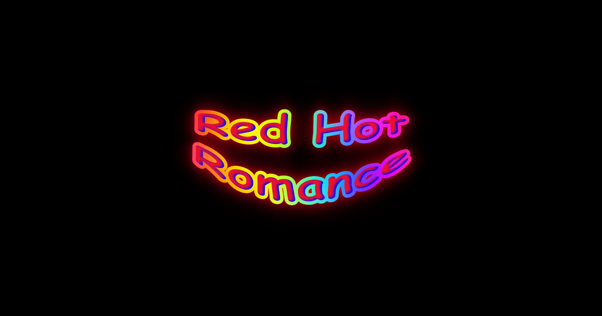 Red Hot Romance Neon Retro Rainbow Colors - Romance - Sticker | TeePublic