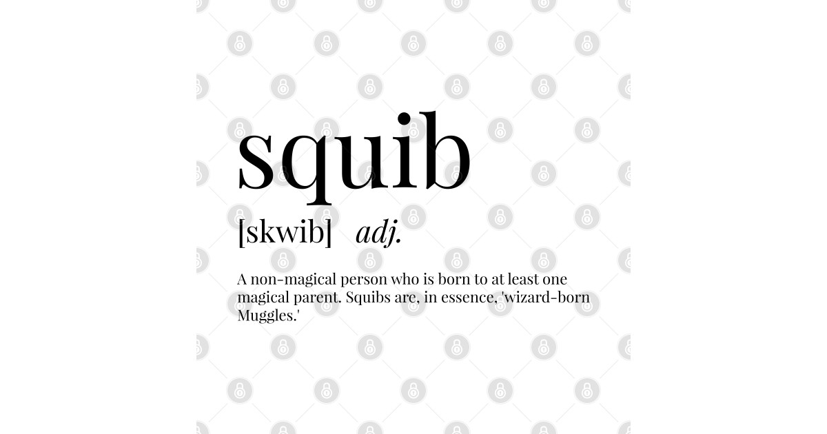 Squib Definition - Squib - T-Shirt | TeePublic