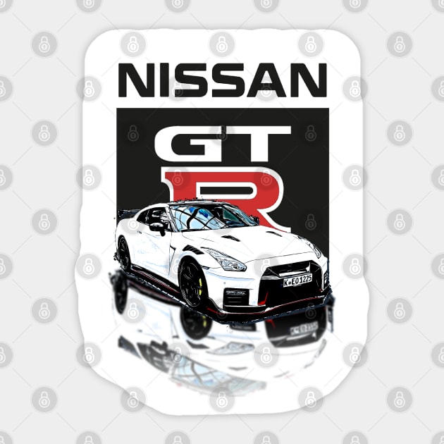 nissan GTR R35 - Gtr R35 - Sticker | TeePublic
