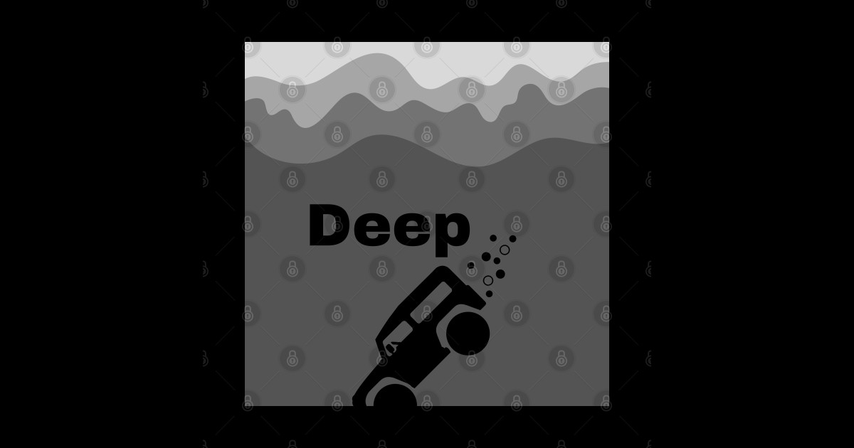 Deep - Puns And Humor - Sticker | TeePublic