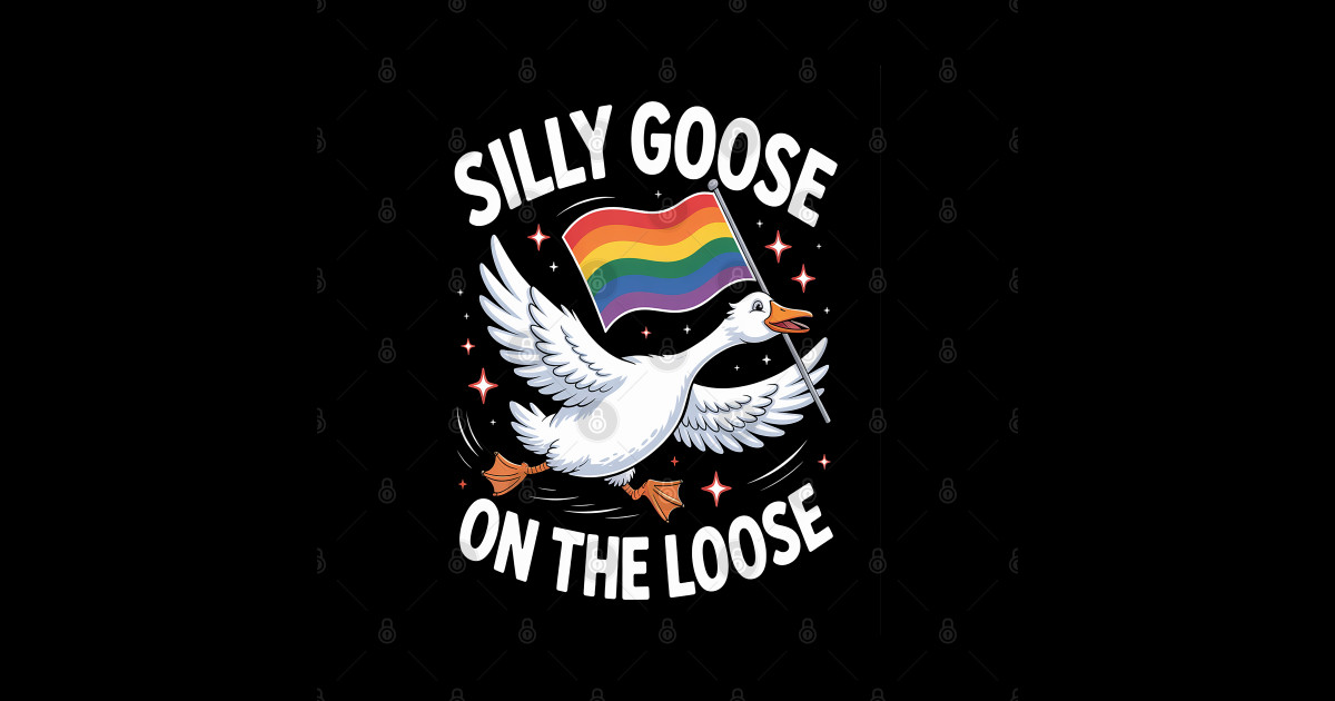 Goose LGBT Gay Pride - Goose Lgbt Gay Pride - Sticker | TeePublic