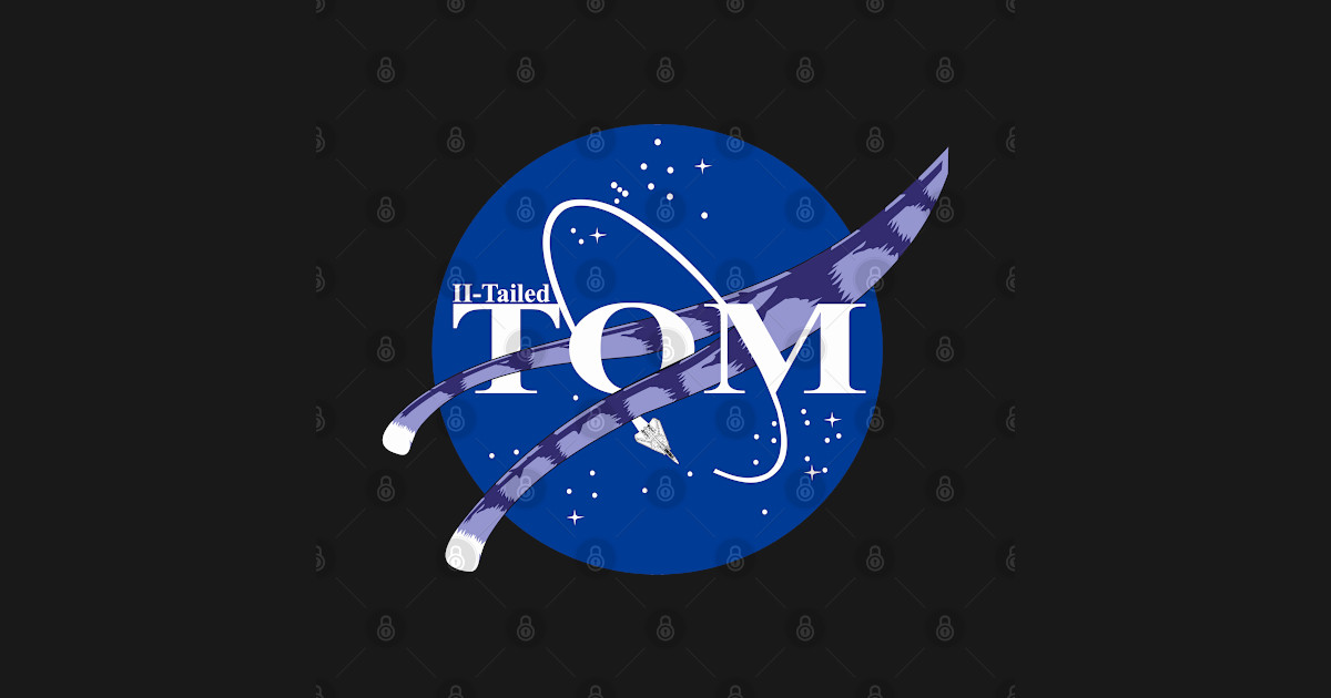 Two Tailed Tom - Space Tomcat - Blue - Tomcat Gypsy - T-Shirt | TeePublic