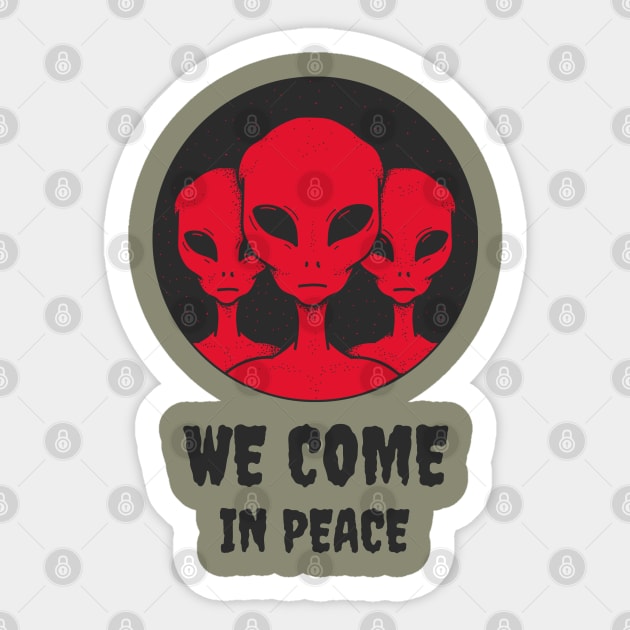 Alien Invasion - Alien Invasion - Sticker | TeePublic