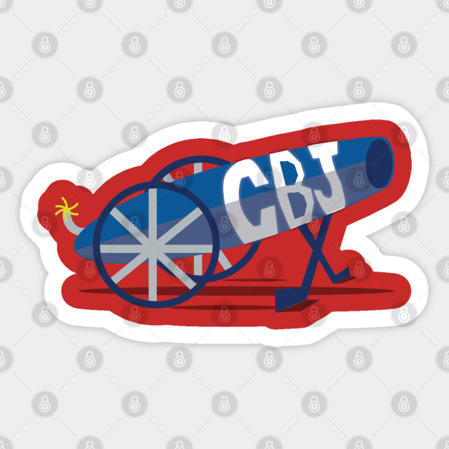 CBJ Cannon - Columbus Blue Jackets - Sticker | TeePublic