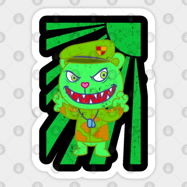 Fliqpy Retro Flippy Happy Tree Friends - Happy Tree Friends - Sticker ...