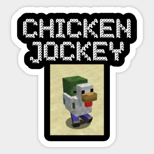 chicken jockey minecraft - Chicken Jockey Minecraft 2025 - Sticker ...
