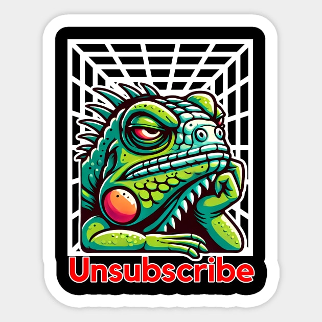 Unsubscribe Meme Art - Unsubscribe - Sticker | TeePublic