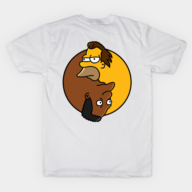 PT - L & C Yin Yang- Pocket - Simpsons - T-Shirt | TeePublic